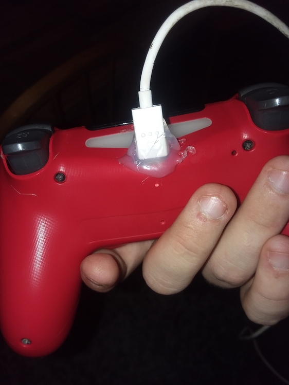 Pressing the L2 button affects the right stick on a PS4 controller ...