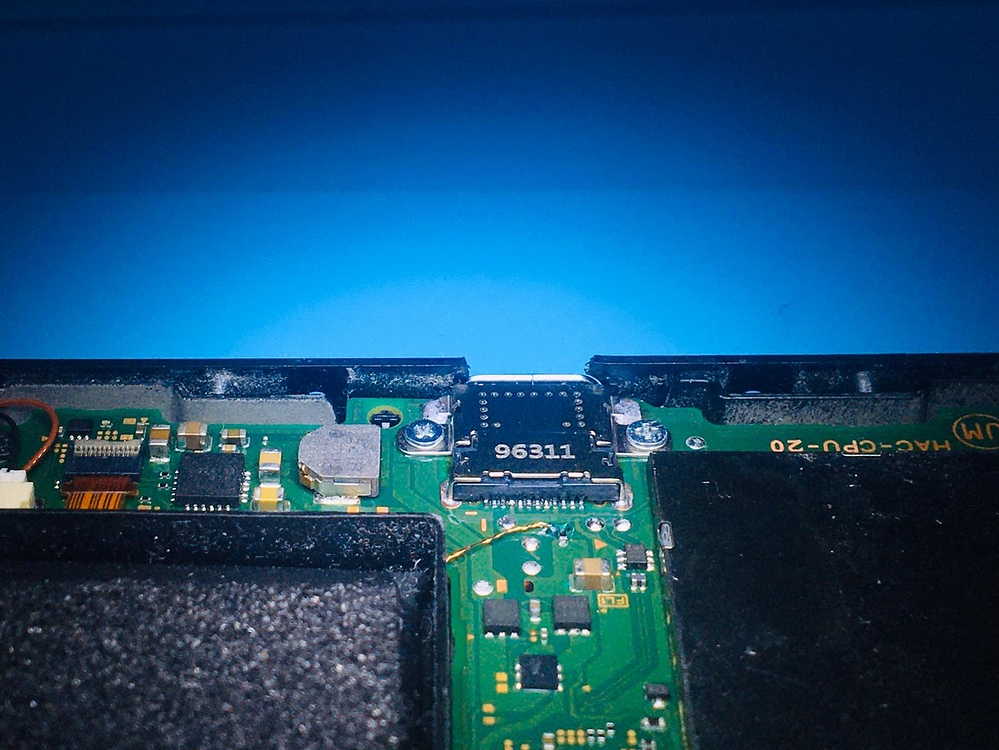 Nintendo Switch, repairing damaged or lifted pads on USB-C port ...