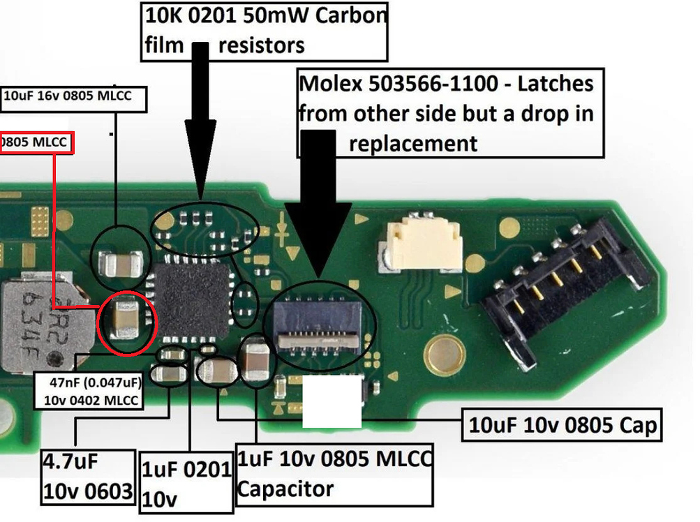 Nintendo Switch BQ24193 capacitor shorted - Nintendo Switch - TronicsFix