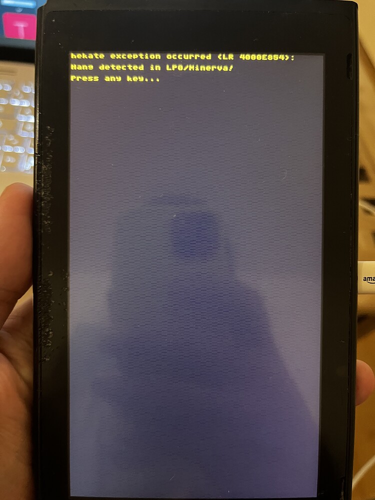 V1 with Blue Screen, takes payload but doesn’t boot Hekate - Nintendo ...