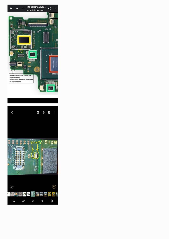 Nintendo switch v2,please help me identify these 2 components ...