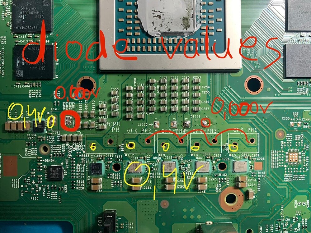 One X Shorts Around APU 0 000v Voltage Drop Xbox One X TronicsFix One X Shorts Around APU 0 000v Voltage Drop Xbox One X TronicsFix