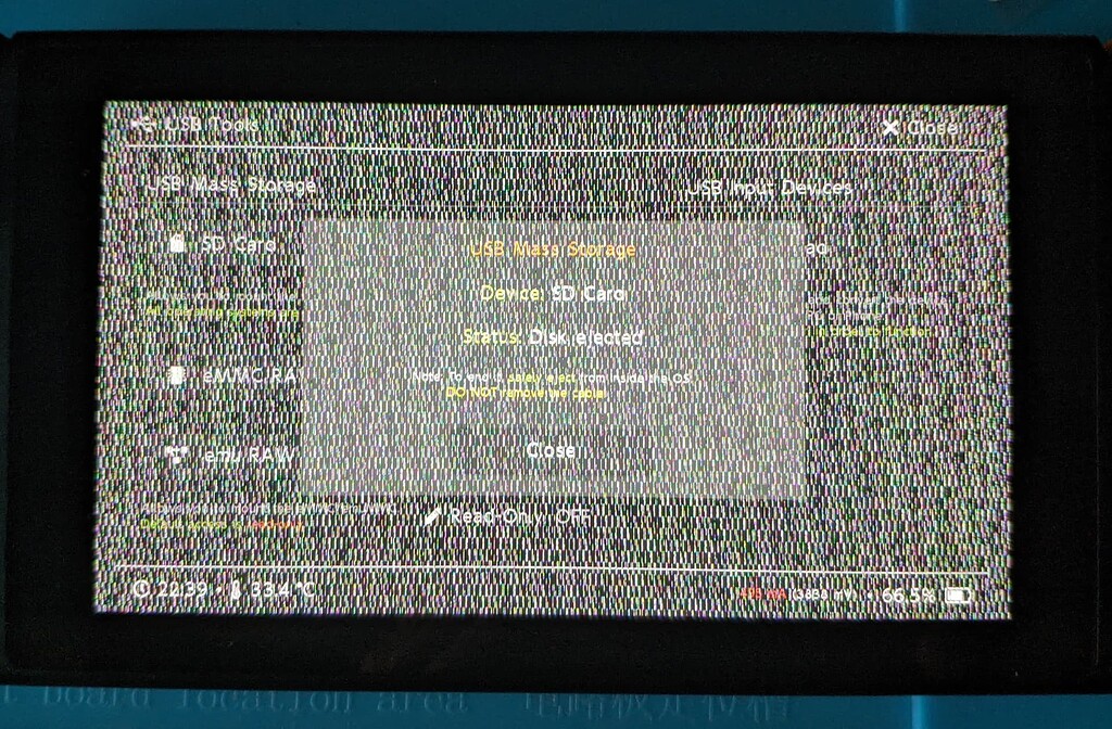 Nintendo Switch V1 - Crash with buzzing sound, display artifacts, and ...