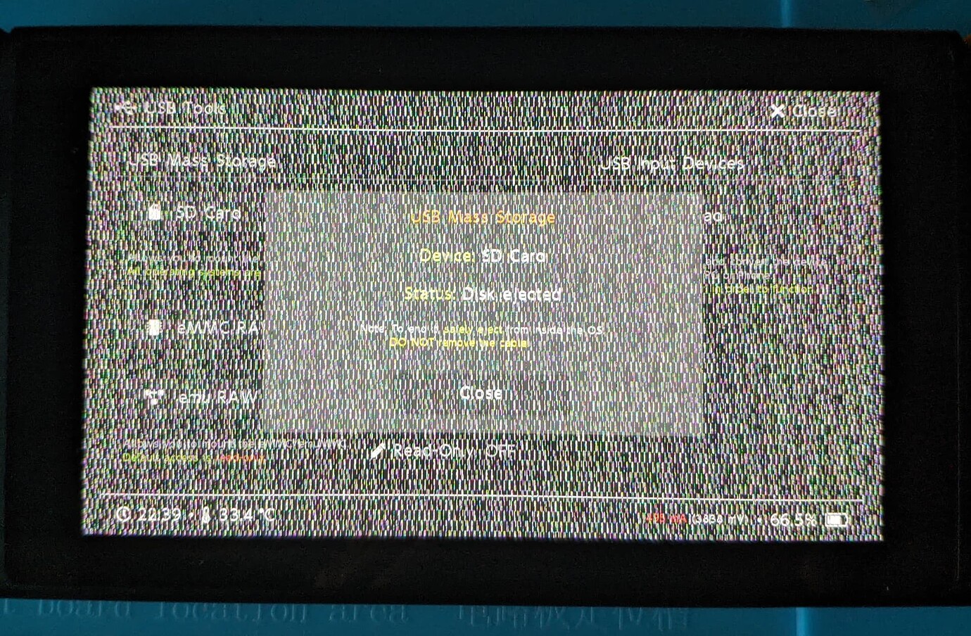 Nintendo Switch V1 - Crash with buzzing sound, display artifacts, and ...