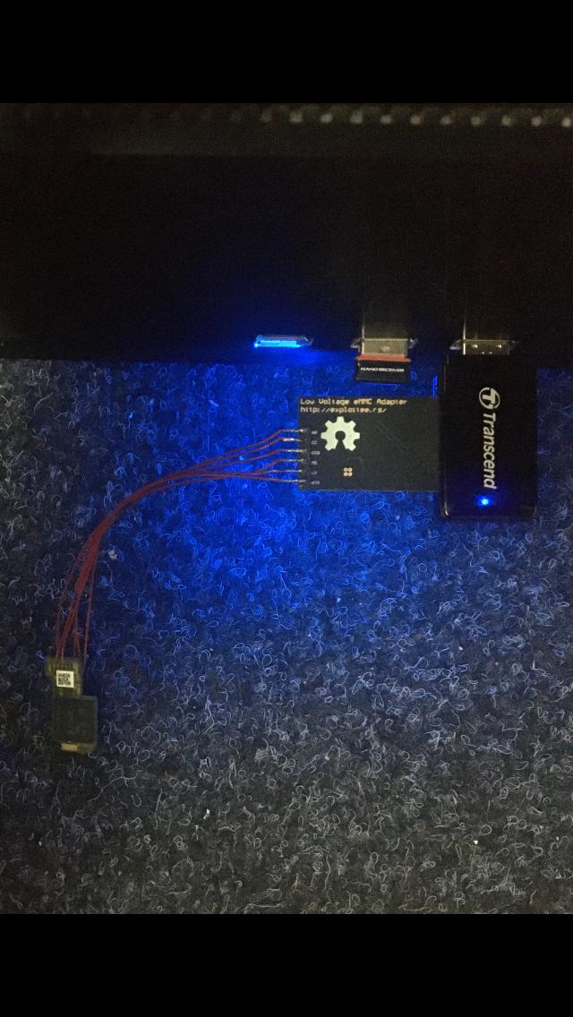 Switch hard mod NAND dump, with Low Voltage eMMC Adapter - Nintendo ...