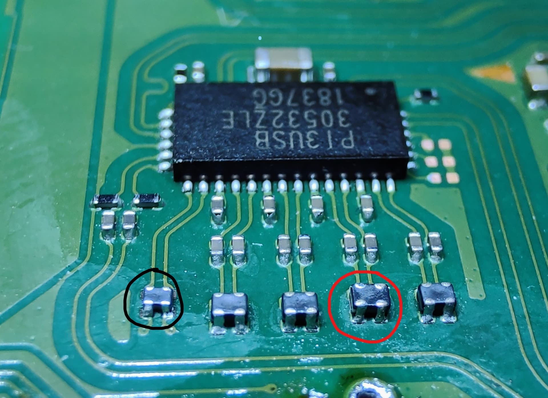Filter Shorted Under P13USB Nintendo Switch TronicsFix Filter Shorted Under P13USB Nintendo Switch TronicsFix